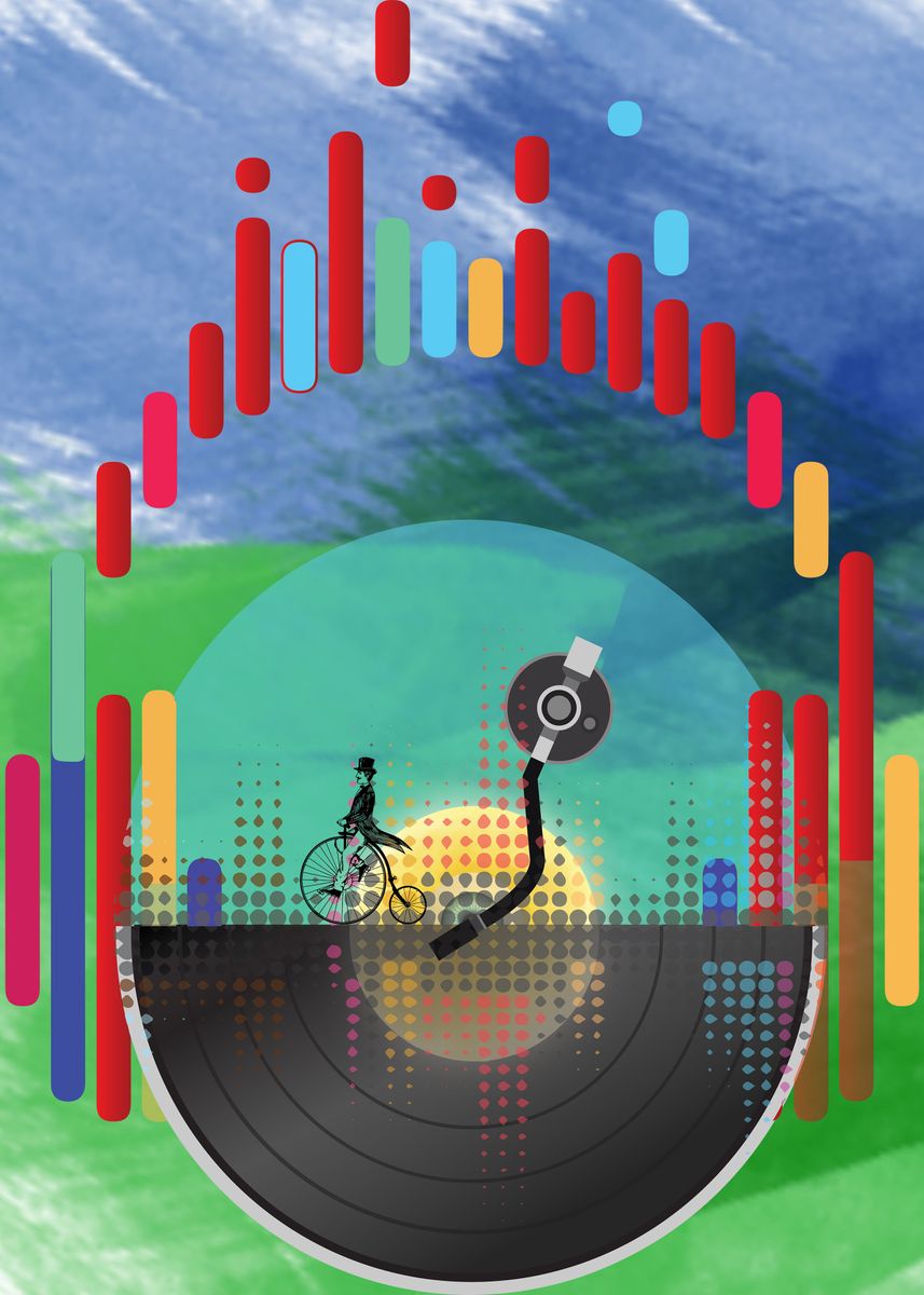 'musical journey painting ' Poster by KARTICK DUTTA | Displate