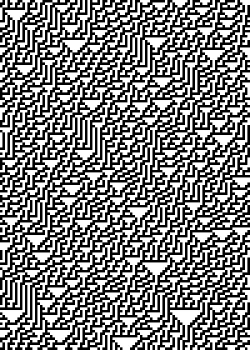 'Rule 30' Poster, picture, metal print, paint by Sam Lewis | Displate