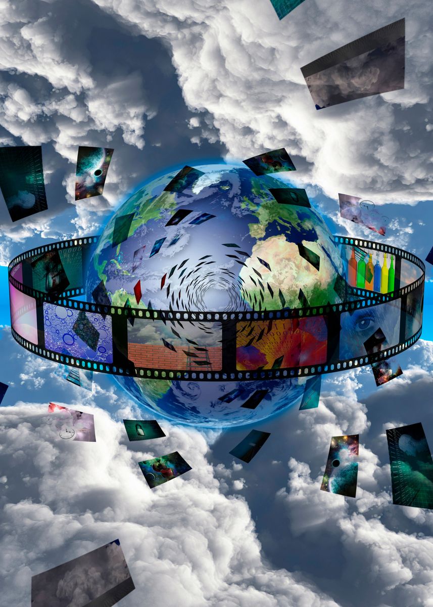 'Mass media' Poster, picture, metal print, paint by Bruce Rolff | Displate