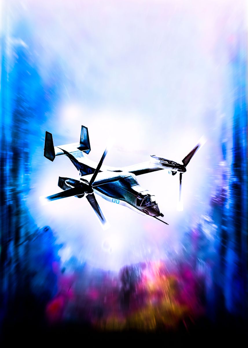 'BELL BOEING V22 OSPREY' Poster, picture, metal print, paint by ...