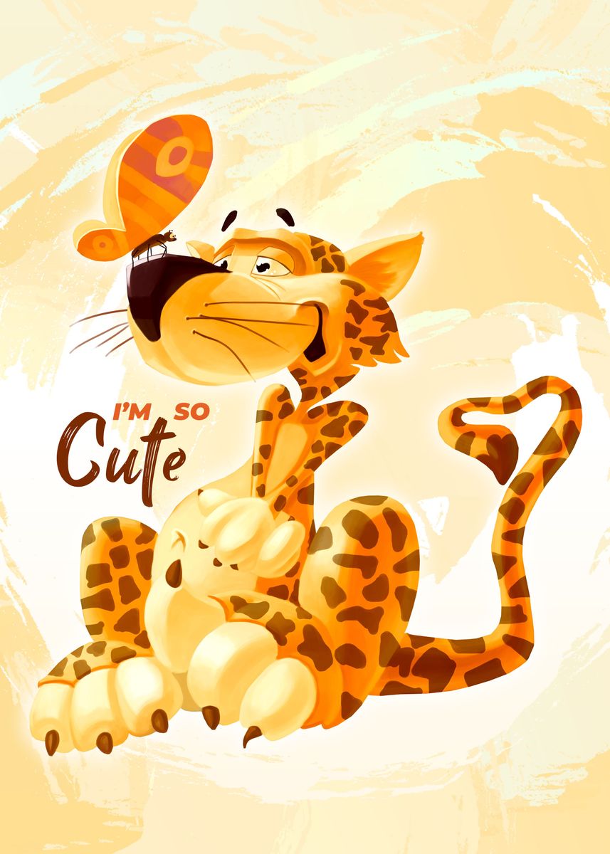 'Cute Jaguar' Poster by Adi Antone | Displate