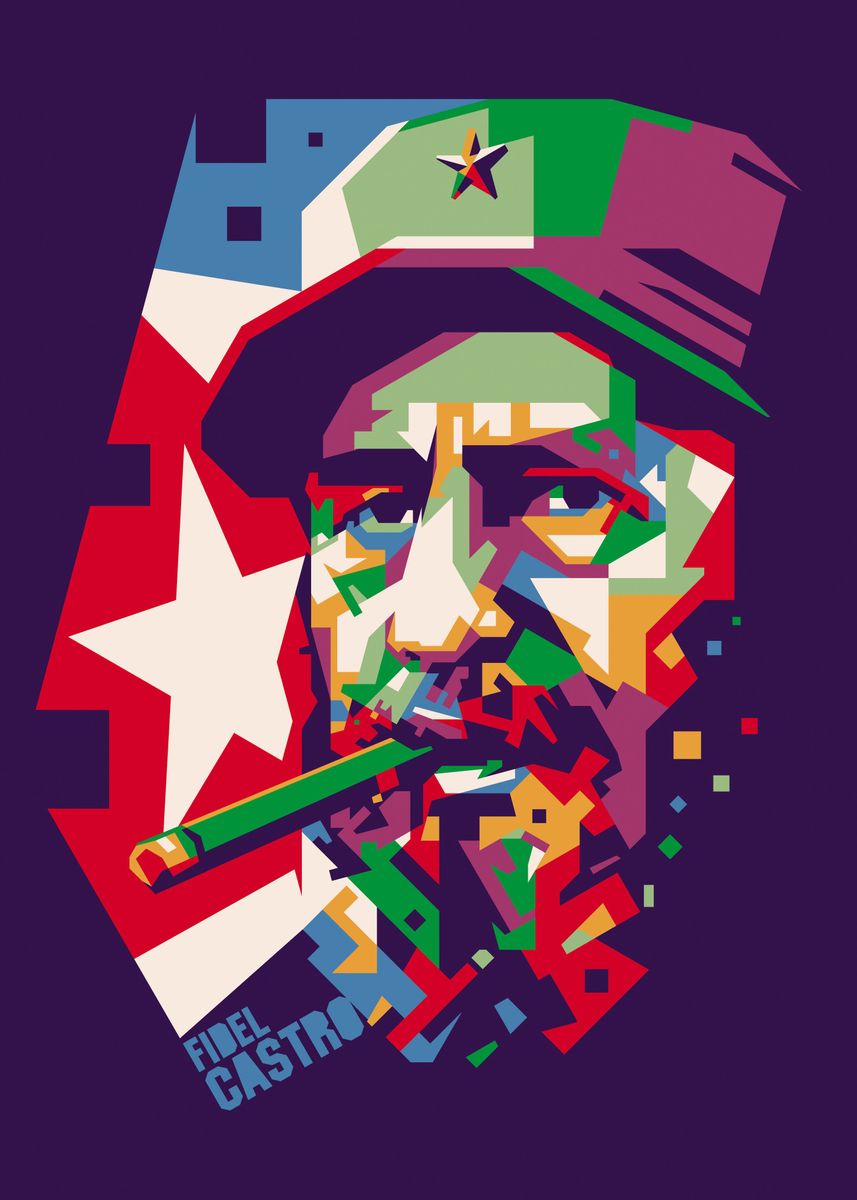 'Fidel Castro' Poster, picture, metal print, paint by Popart PosterS ...