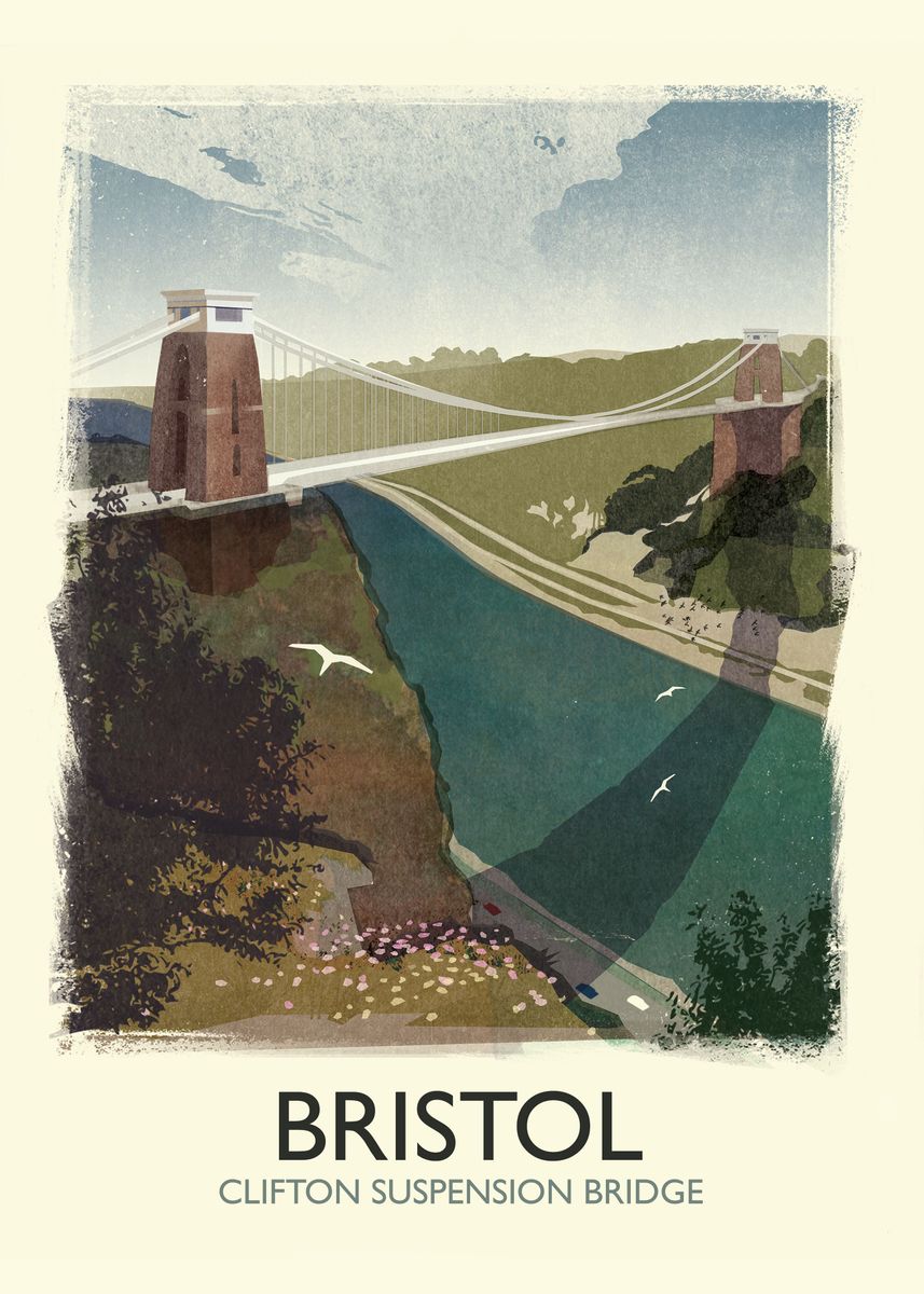 'Bristol' Poster by Rick Smith Illustration | Displate