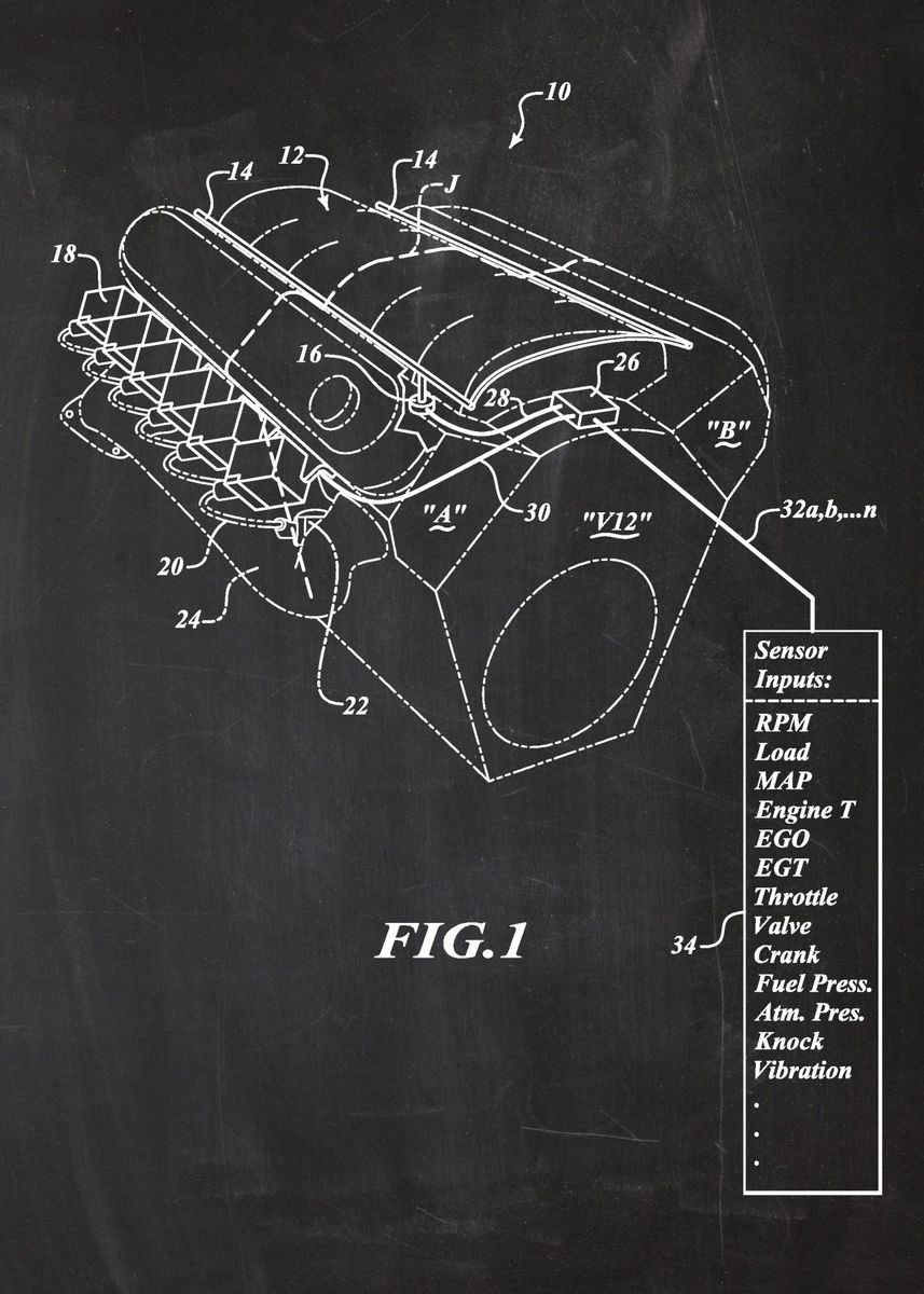 'Engine' Poster, picture, metal print, paint by Nicram K | Displate