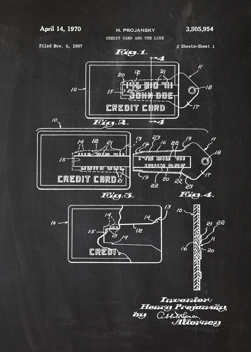 'Credit Card' Poster, picture, metal print, paint by Nicram K | Displate