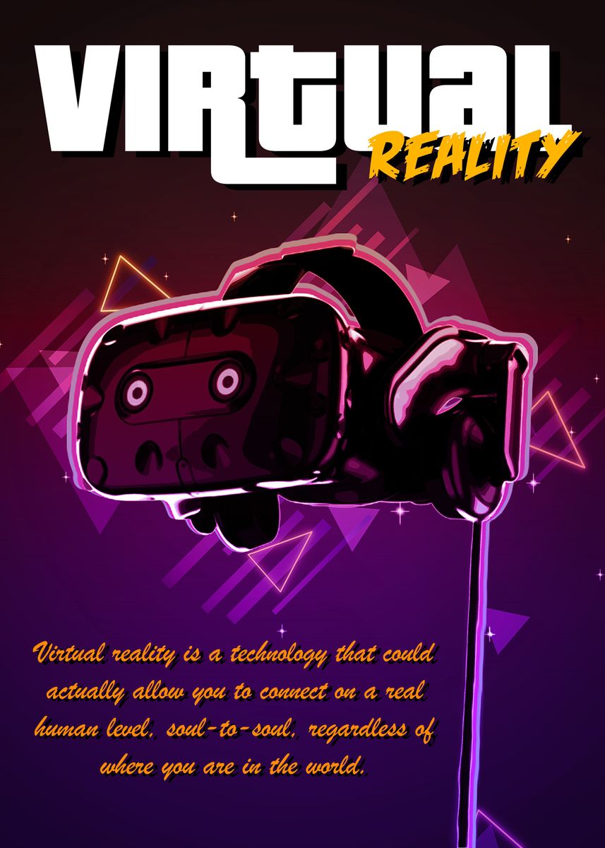 'Virtual Reality' Poster, picture, metal print, paint by Gab Fernando ...