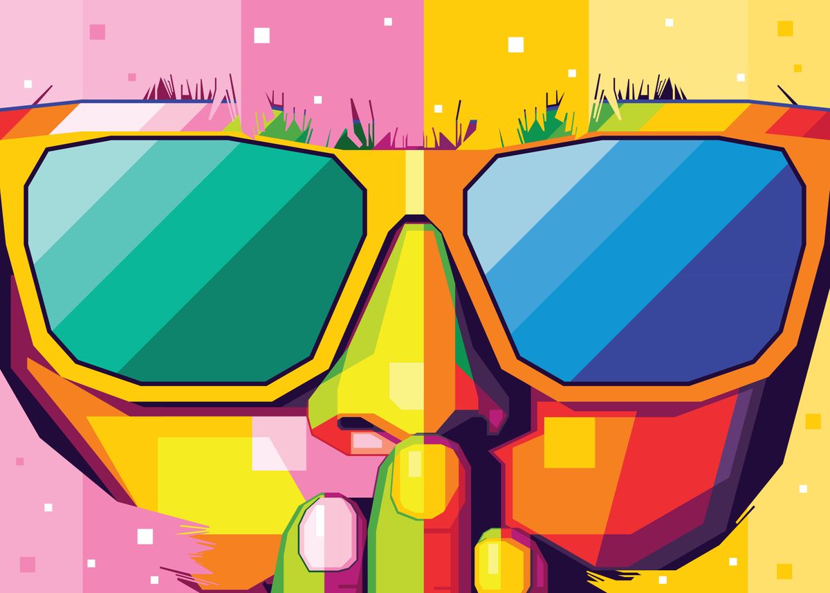 'Retro Girl Pop Art' Poster by Alanside Artwork | Displate