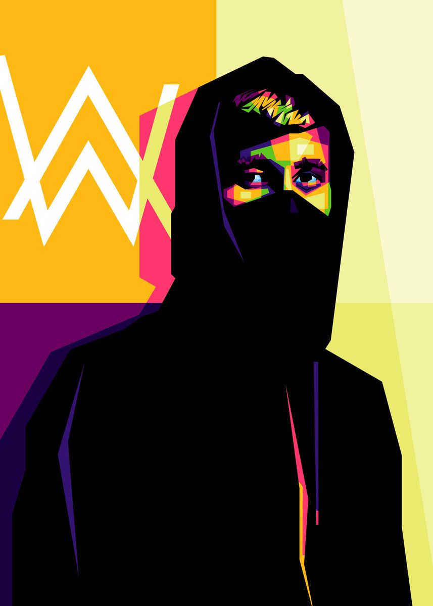 'Alan Walker' Poster, picture, metal print, paint by Rio Josia | Displate