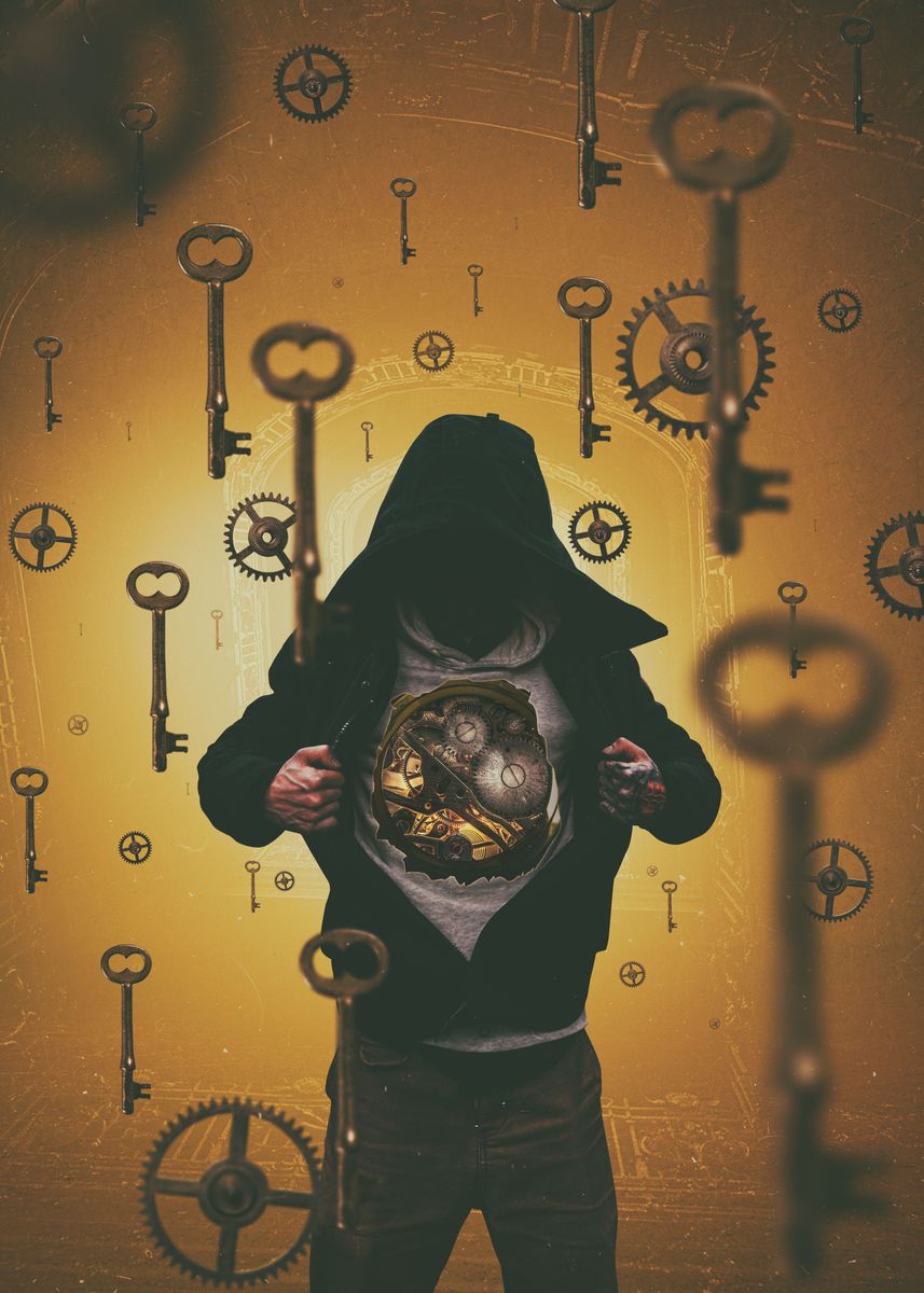 'Work as a machine' Poster, picture, metal print, paint by kareem524 ...