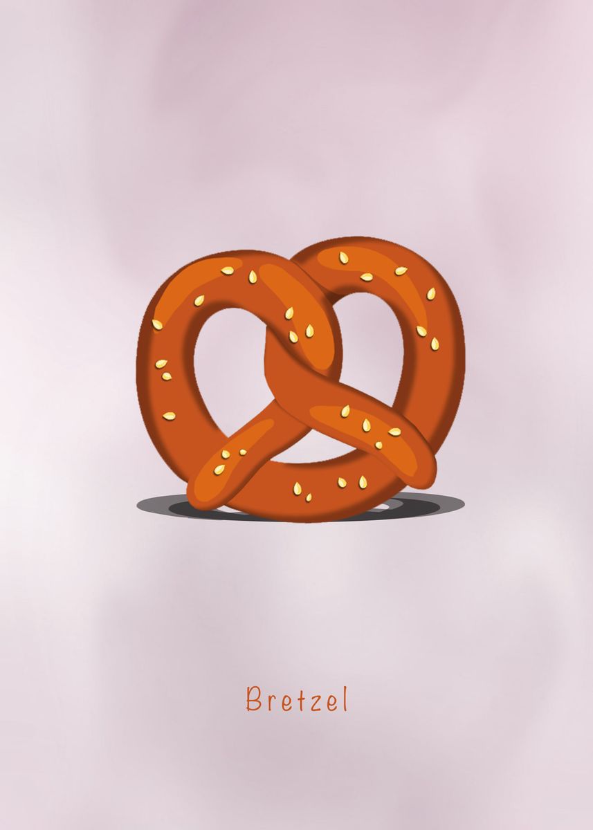 'Bretzel' Poster, picture, metal print, paint by Jack | Displate