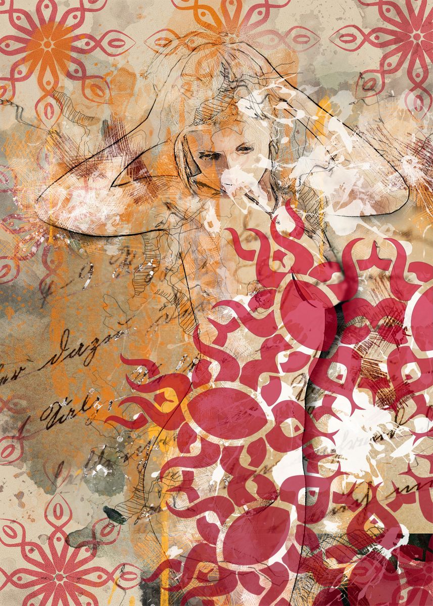 'Excitement Collage' Poster, picture, metal print, paint by Beyond ...