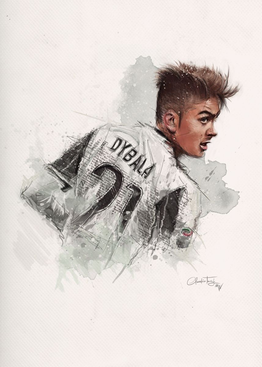 'Paulo Dybala' Poster, picture, metal print, paint by Claudio Tosi ...