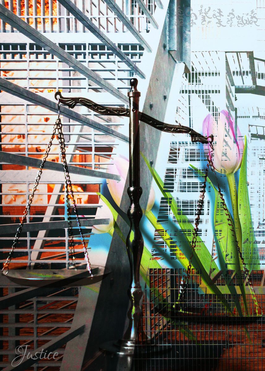 'Justice' Poster, picture, metal print, paint by Denzworx | Displate