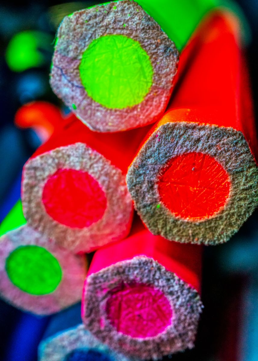 'Colored pencils' Poster, picture, metal print, paint by Daniel Azocar ...