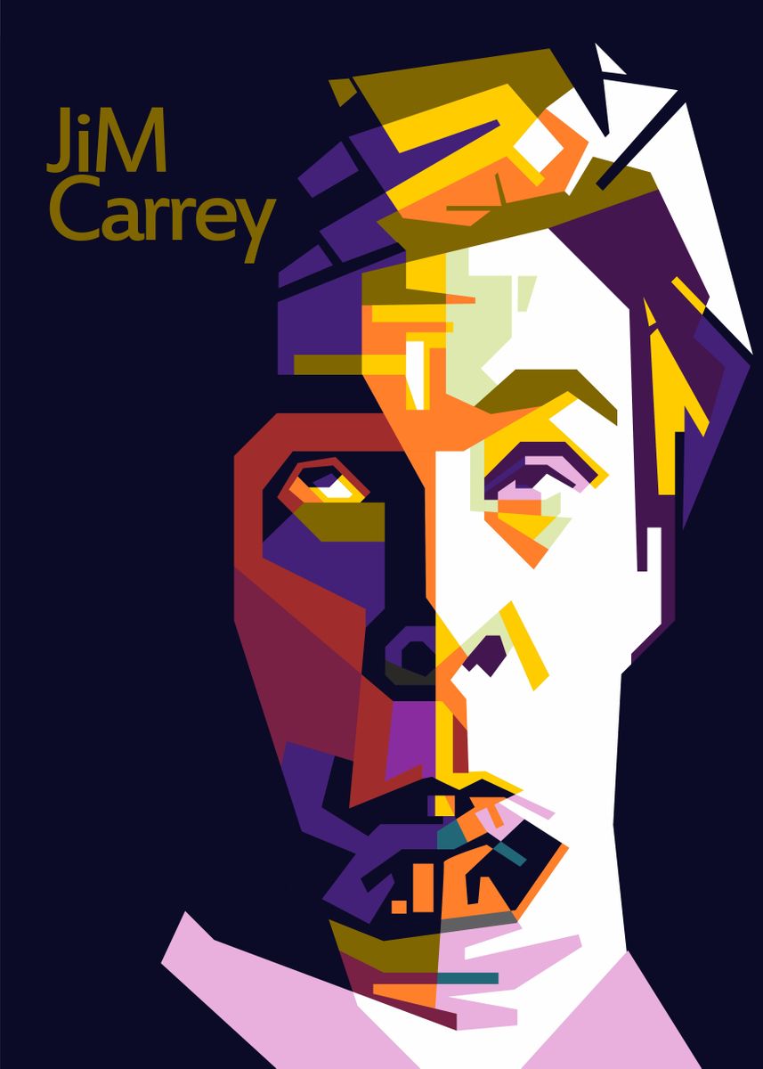 'Comedian Jim Carrey' Poster by Abby Baok | Displate