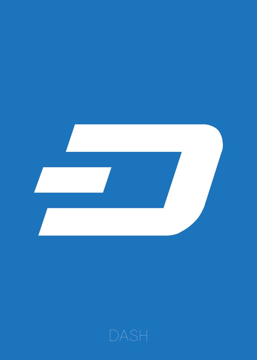 'DASH Crypto Poster' Poster, picture, metal print, paint by Christian ...