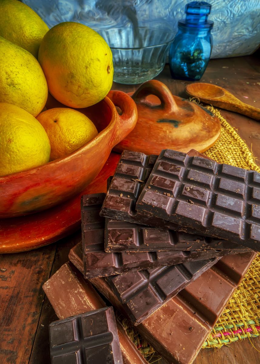 'Chocolates and oranges' Poster by Daniel Azocar | Displate