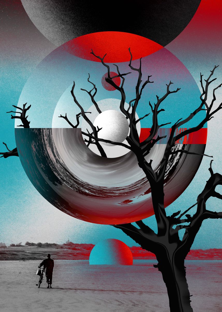 'Dali Dreams' Poster, picture, metal print, paint by Viktor Jan | Displate