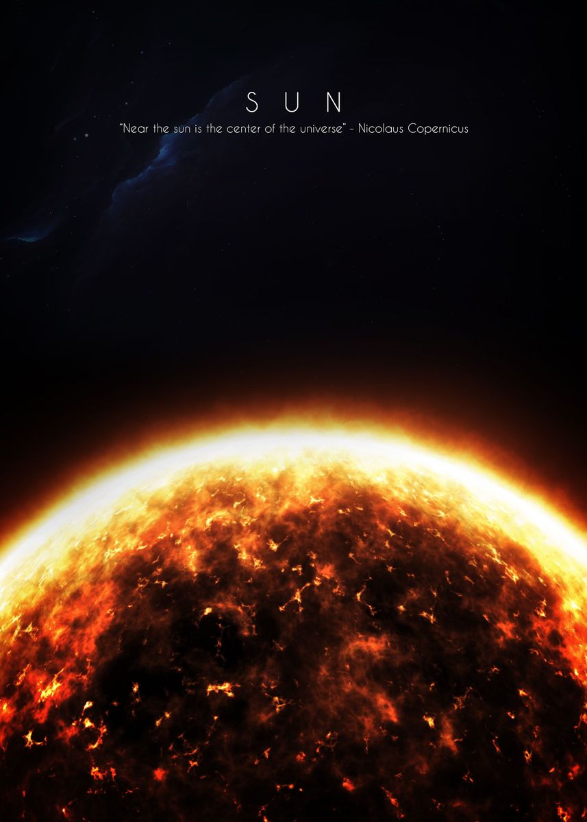 'Sun' Poster, picture, metal print, paint by DOA | Displate