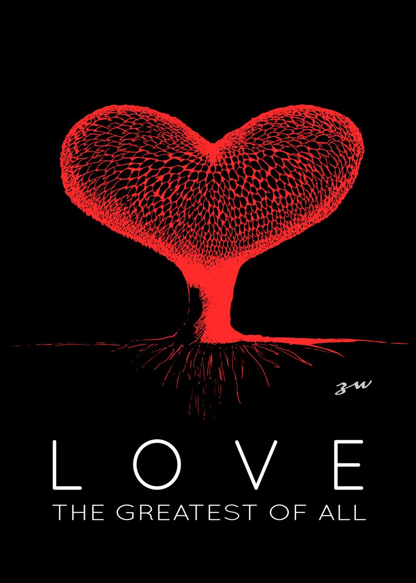 'Love Heart Tree Original ' Poster, picture, metal print, paint by ...