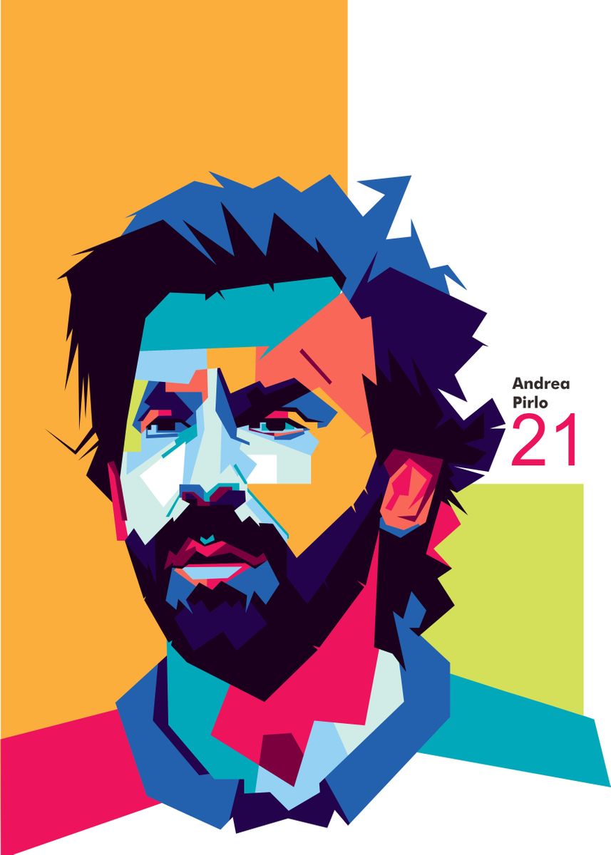 'Andrea Pirlo' Poster by fadli nuhary | Displate