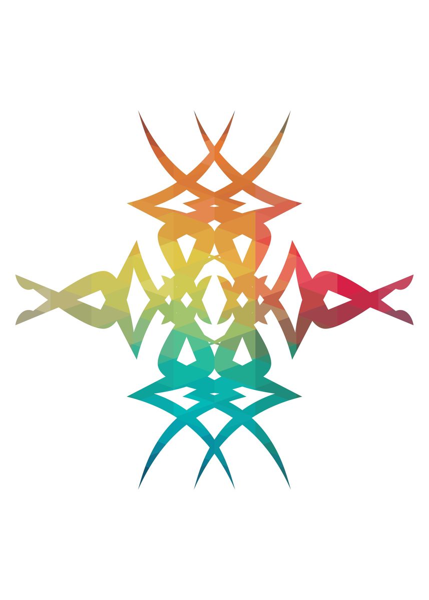 'Abstract symbol 03' Poster, picture, metal print, paint by AdiDsgn ...