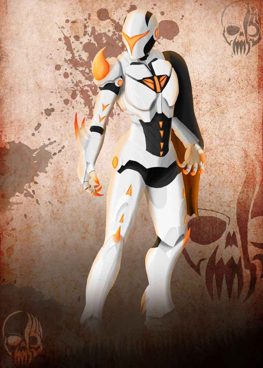 'Blaze' Poster, picture, metal print, paint by William Lettin | Displate