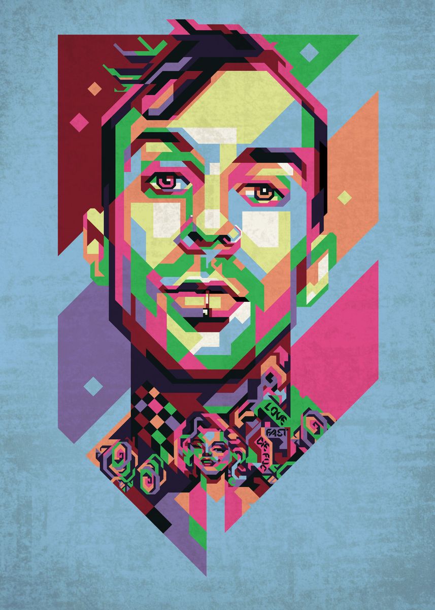 'travis barker' Poster, picture, metal print, paint by Popart PosterS ...