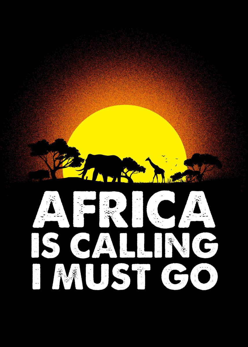'Africa is Calling ' Poster by Giovanni Poccatutte | Displate