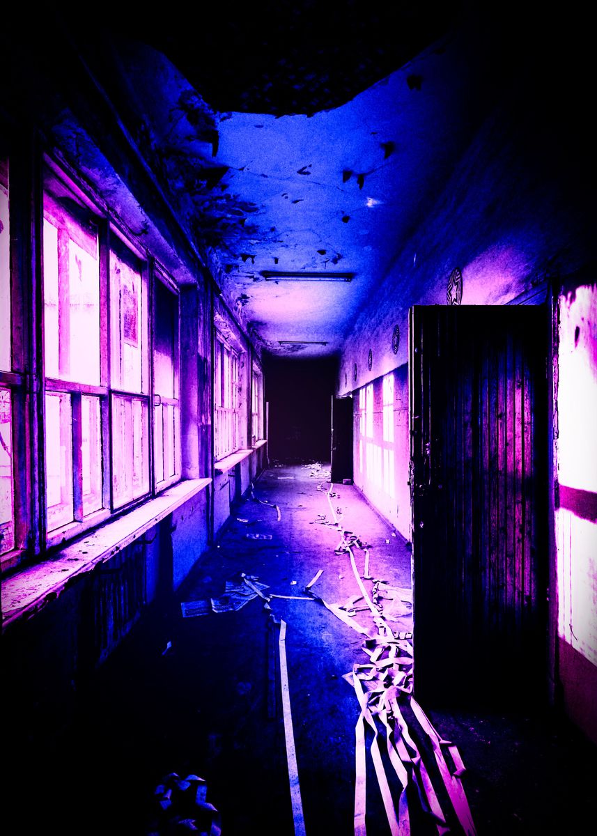 'Descent' Poster, picture, metal print, paint by Brian Scutt | Displate