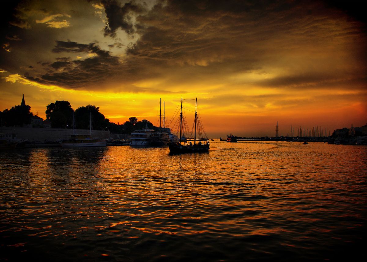 'Zadar sunset' Poster by Siniša Bralić | Displate