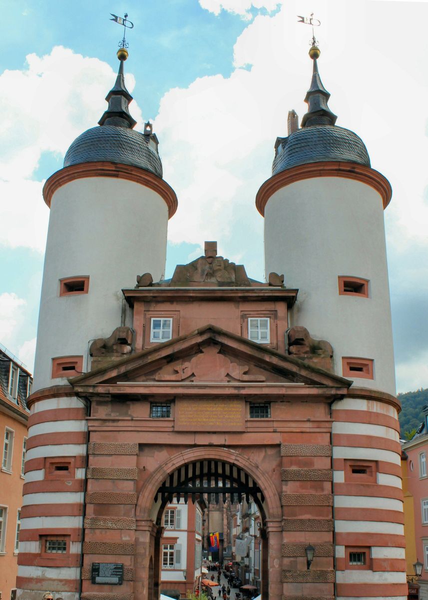 'Heidelberg Gate Germany' Poster by Raffaello | Displate