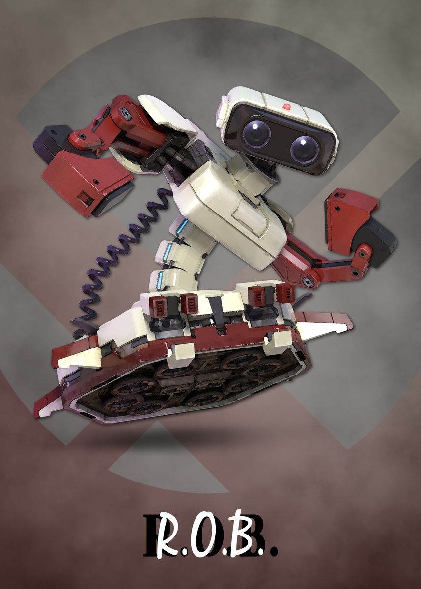 'ROB The Robot Famicom' Poster, picture, metal print, paint by Gemini ...