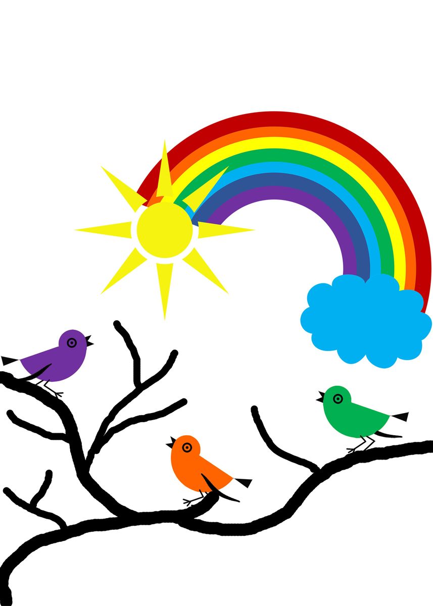 'Three birds' Poster by Milko Cicmil | Displate