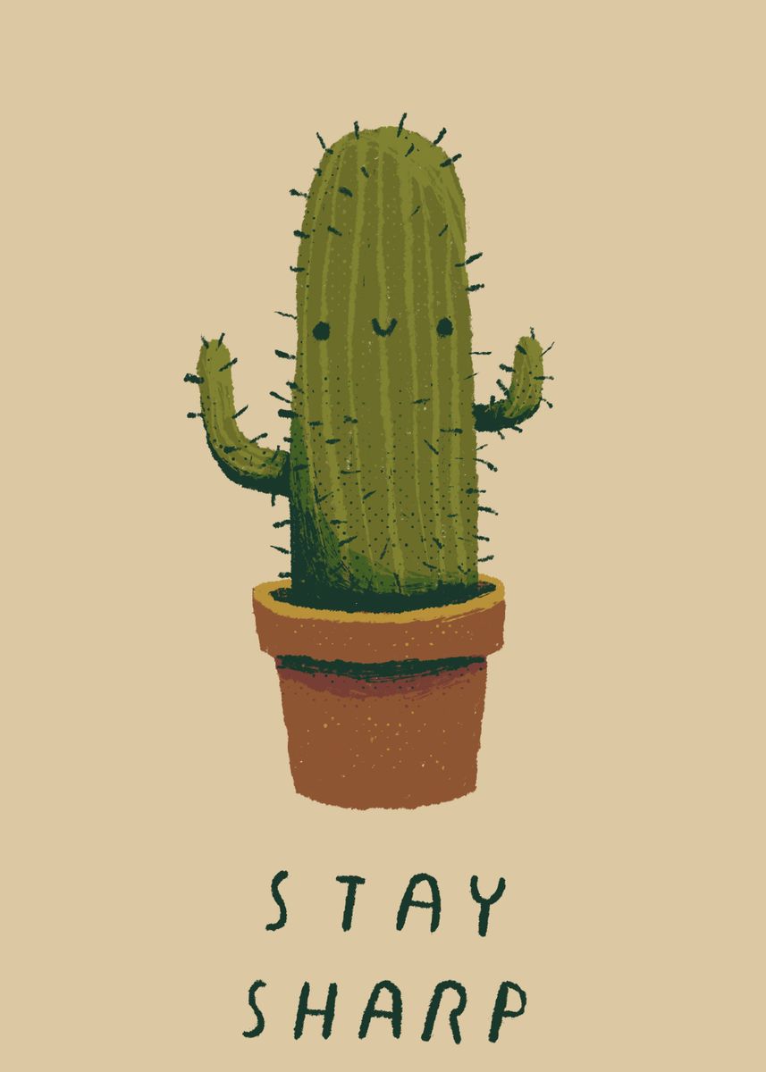 'stay sharp' Poster, picture, metal print, paint by Louis roskosch ...