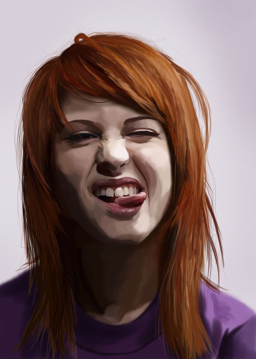'Hayley' Poster, picture, metal print, paint by austin phillips | Displate