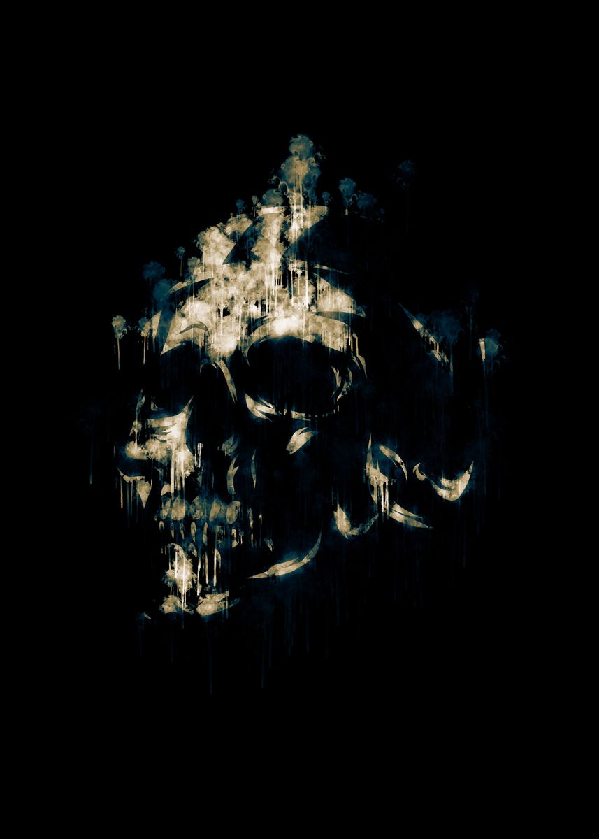 'Skull II' Poster, picture, metal print, paint by 4T4 Design Studio ...