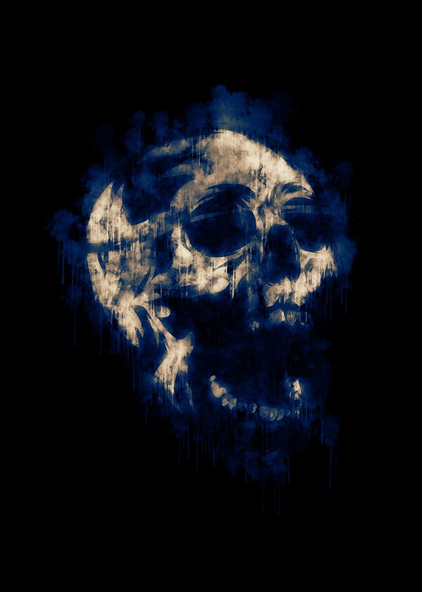 'Skull ' Poster, picture, metal print, paint by 4T4 Design Studio ...