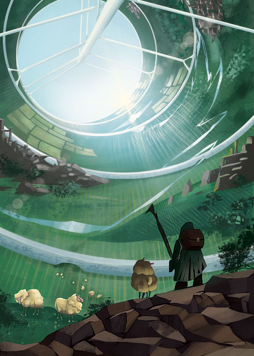 'Space Shepherd' Poster, picture, metal print, paint by Chiara ...