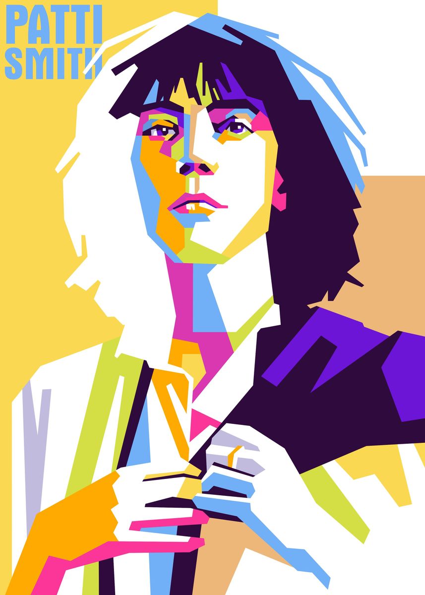 'Patti Smith' Poster, picture, metal print, paint by Wahyu Aji Sadewa ...