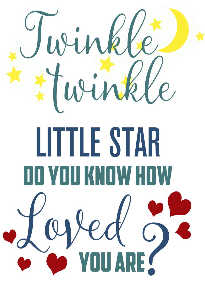 'Twinkle Twinkle' Poster, picture, metal print, paint by DD ART | Displate