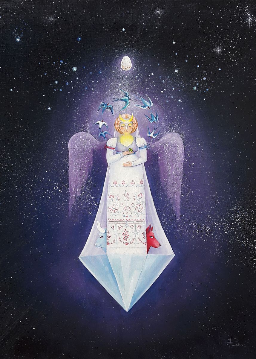 'Goddess of origin of life' Poster by Aleksandra Paranchenko | Displate