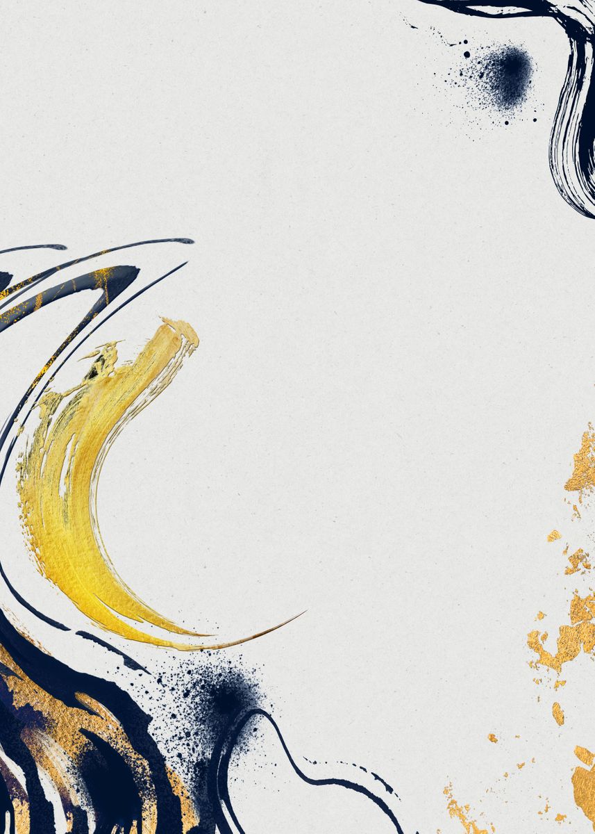 'Composition 1' Poster, picture, metal print, paint by Laura Whitecott ...