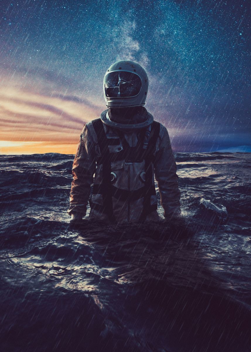 'Stranded' Poster, picture, metal print, paint by SUBLIMENATION | Displate