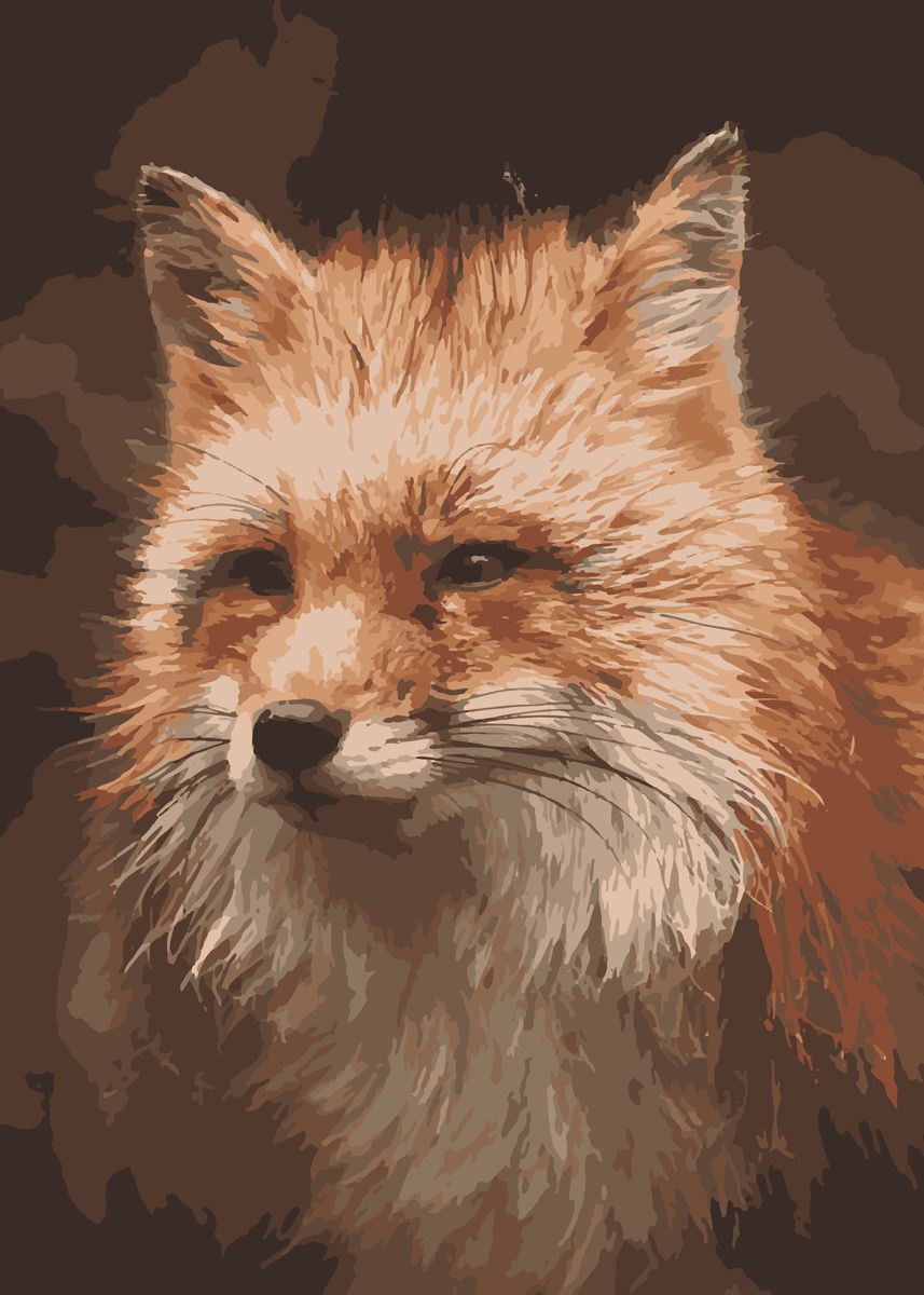 'Fox' Poster by VM Designs | Displate