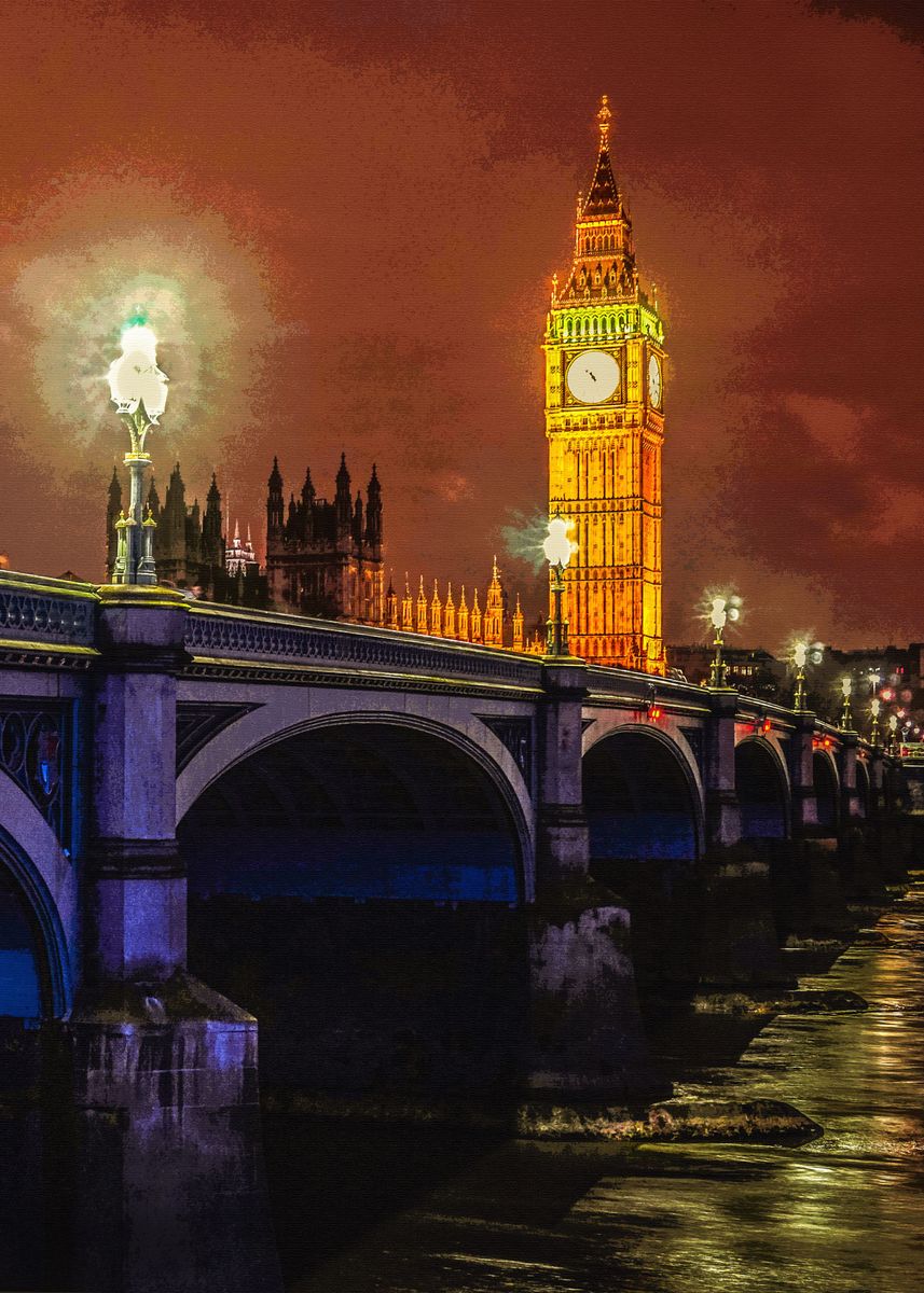 'Big Ben London Art' Poster, picture, metal print, paint by М Dam ...