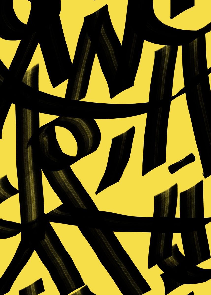 'Letters' Poster by Elena Yankova | Displate