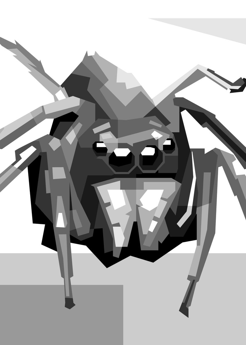 'spider mini' Poster by Rizky Dwi | Displate