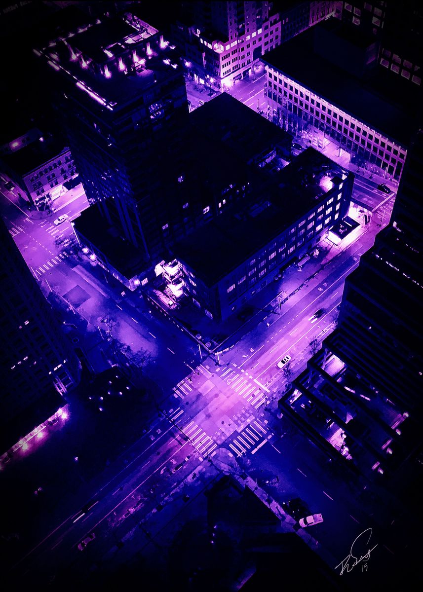 'Seattle Streets' Poster, picture, metal print, paint by Brian Scutt ...