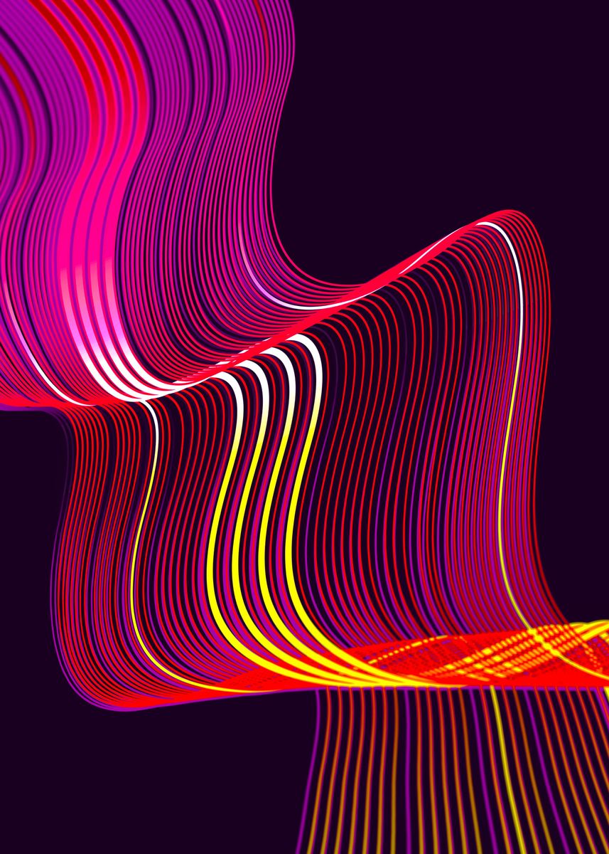 'lighting wave' Poster by | Displate